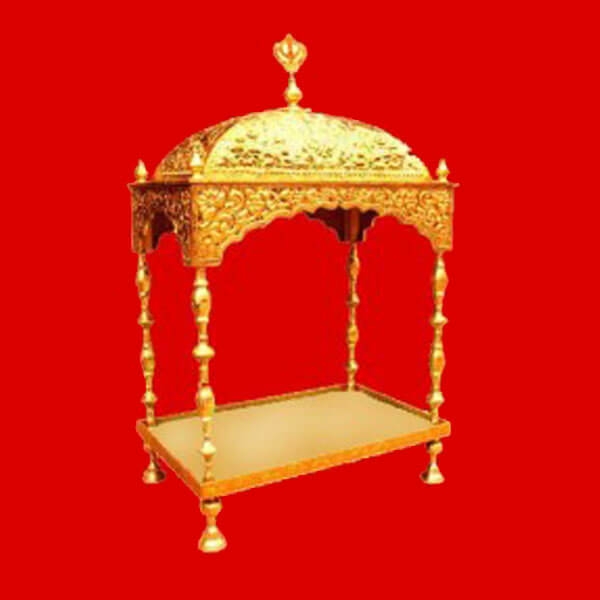 Brass Palki Sahib Deluxe - Mini Size - For Guru Granth Sahib Ji - Best ...