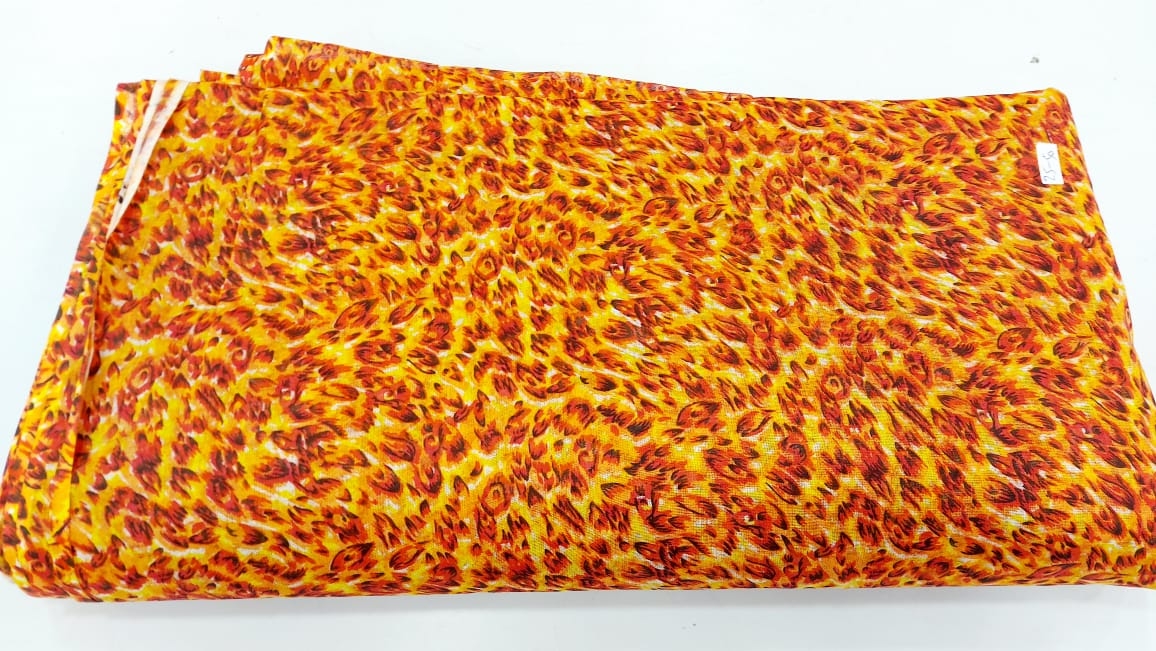 Original Yellow Lion Print Turban - Best Sikh Turbans | Sardar Pagri Online
