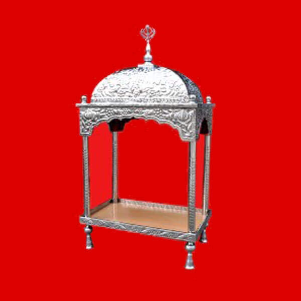 Steel Palki Sahib Deluxe - Medium Size - For Guru Granth Sahib Ji ...